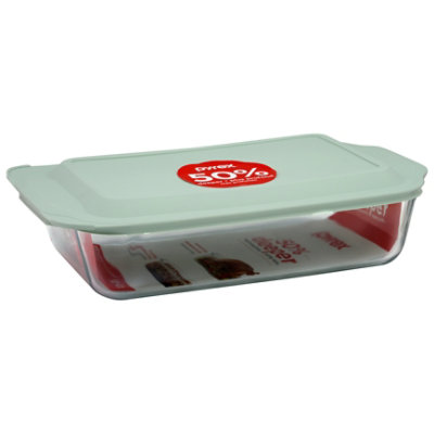 Pyrex 9x13 Deep Dish With Lid Sage - Each - safeway