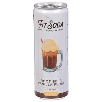 Fit Soda Root Beer Vanilla Float Soda - 12 Fl. Oz. - kingsfoodmarkets