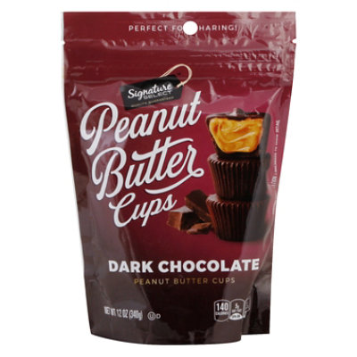 Signature SELECT Dark Chocolate Peanut Butter Cups - 12 Oz - vons