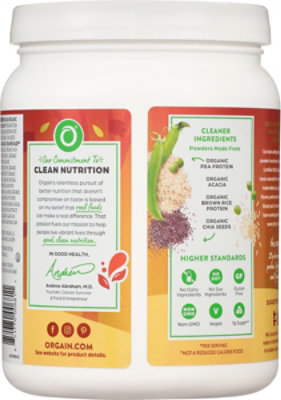 Orgain Organic Pumpkin Spice Protein Powder - 1.02 Lb - albertsons