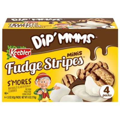 Keebler Fudge Stripes Cookies W/Mini Dip - 6 OZ - safeway