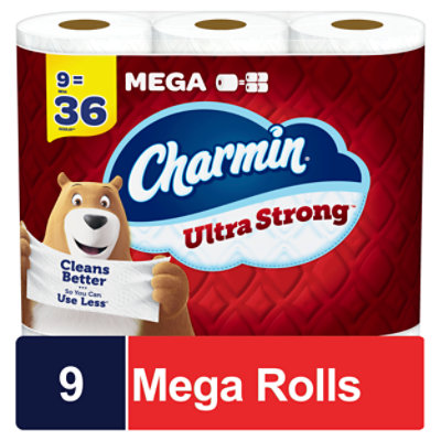 Charmin Ultra Strong Bath Tissue 9mr - 9 RL - albertsons
