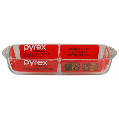 Pyrex Divided 8x12 - EA - safeway