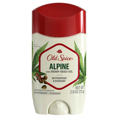 Old Spice Alpine with Hemp Seed Oil Antiperspirant Deodorant - 2.6 Oz ...