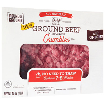 Pound Of Ground Beef Crumbles With Onion - 16 OZ - Albertsons