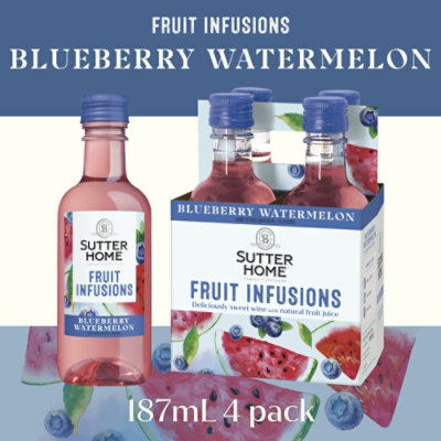 Sutter Home Fruit Infusion Blueberry Watermelon Sweet White Wine Bottle ...