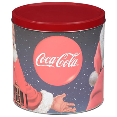 Sig Coke Santa Popcorn Tin - EA - safeway