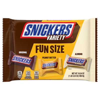 Mars Snickers Large Mixed Variety Fun Size Chocolate - Each - vons
