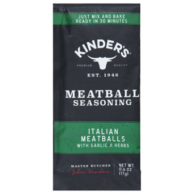 Kinder's Italian Meatballs Seasoning - 0.6 Oz - jewelosco