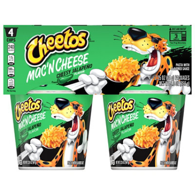 Cheetos Mac N Cheese Pasta With Flavored Sauce Cheesy Jalapeno Flavor ...
