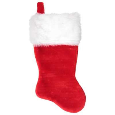 Signature SELECT 20 Inch Velvet Touch Stocking With Soft & Silky White ...