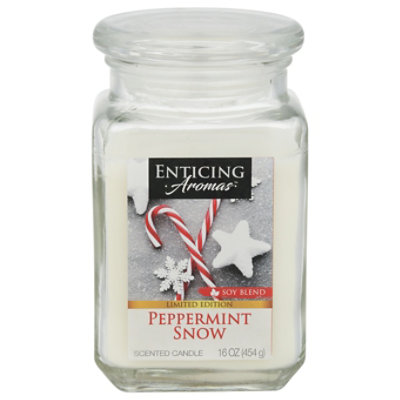 Lang Peppermint Snow Sq Candle - 16 Oz - safeway