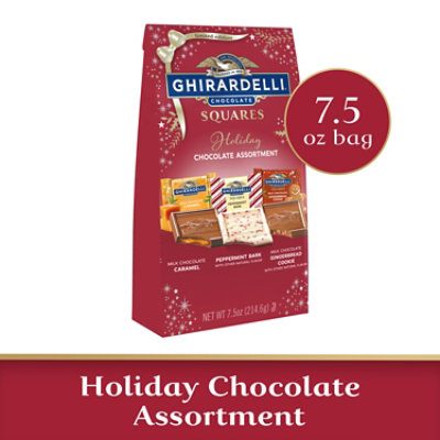 Ghirardelli Holiday Chocolate Assortment Squares Bag - 7.5 Oz - jewelosco