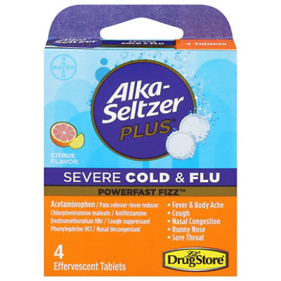 Lil' Drug Store Cold Plus Flu For Adults - 4 Count - safeway
