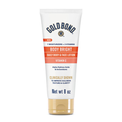 Gold Bond Bright Body And Face Lotion Tube - 8 Oz - Albertsons