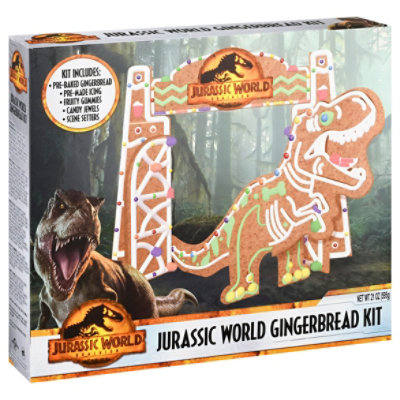 Cookies United Jurassic World T Rex 3D Gingerbread Kit - 28 Oz - albertsons