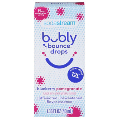 Sodastream Bubly Bounce Blueberry Pomegranate Soda- 40 Ml - safeway