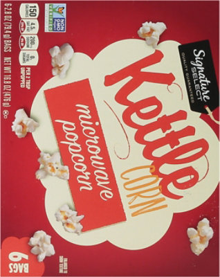 Signature SELECT Kettle Corn Microwave Popcorn - 6-2.8 Oz - safeway