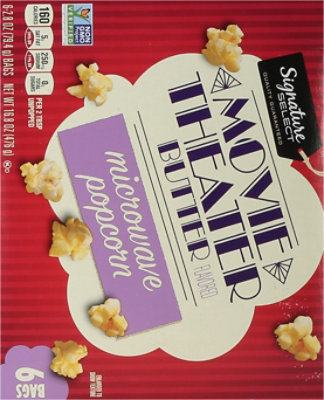 Signature SELECT Movie Theatre Microwave Popcorn - 6-2.8 Oz - safeway
