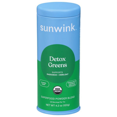Sunwink Detox Greens Superfood Powder - 4.2 Oz - vons