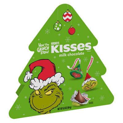 HERSHEY'S Kisses Grinch Milk Chocolate Candy Gift Box - 6.5 Oz - safeway