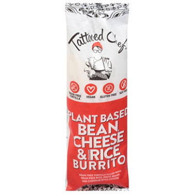 Tattooed Chef Bean Cheese Rice Burrito - 5.5 Oz - safeway