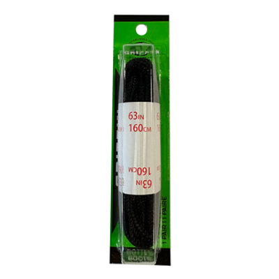 63 Inch Nylon Black Boot Lace - Each - safeway