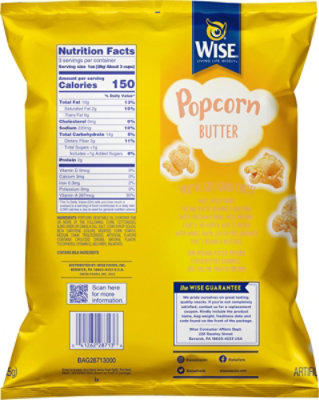 Wise Butter Popcorn - 3 Oz - Safeway