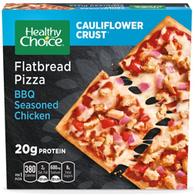 Healthy Choice BBQ Seasoned Chicken Frozen Flatbread Pizza - 6.95 Oz ...