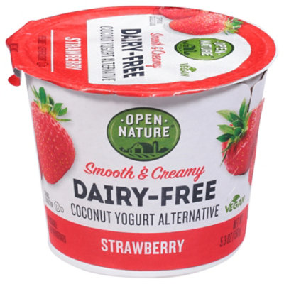 Open Nature Dairy-Free Strawberry Coconut Yogurt - 5.3 Oz - safeway