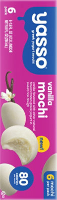 Yasso Frozen Greek Yogurt Vanilla Bean Mochi 6 Count - 7.5 Oz - safeway