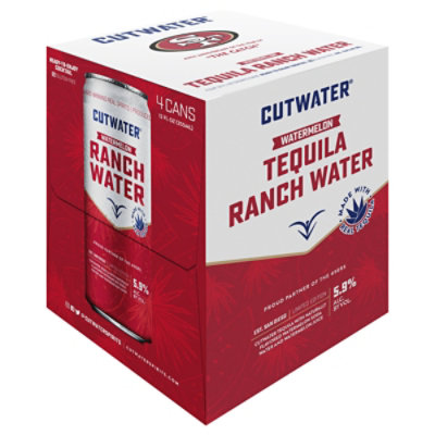 Cutwater Ranch Water 49ers Watermelon Cocktail - 4-12 Fl. Oz. - Safeway