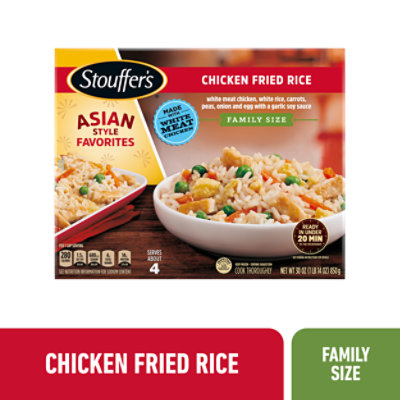 Stouffer's Asian Style Favorites Chicken Fried Rice Family Size Frozen ...