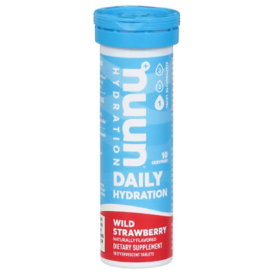 Nuun Daily Hydration Wild Strawberry 10ct - 1.94 OZ - albertsons