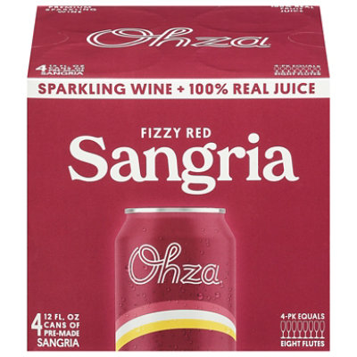 Fizzy Red Sangria Ready To Drink Cocktail In Can - 4-12 Fl. Oz ...