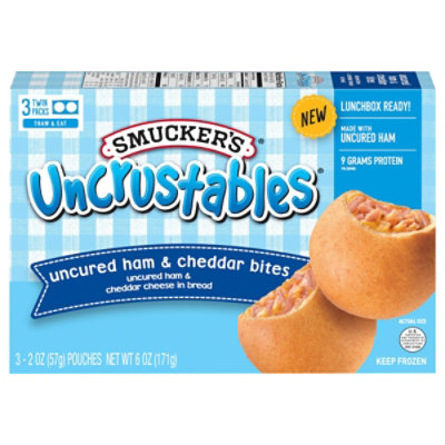 Smuckers Uncrustables Ham & Cheese Bites 3 Pack - 2 Oz - jewelosco