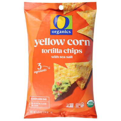 O Organics Yellow Corn Tortilla Chips - 8.25 Oz - carrsqc