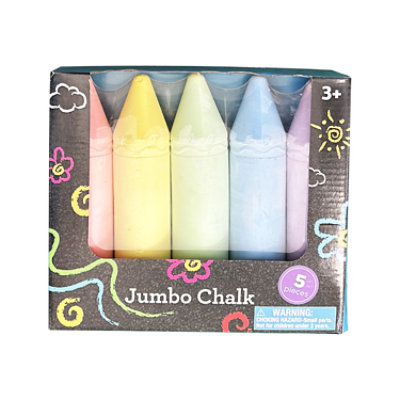 Ningbo Merry Art Jumbo Sidewalk Chalk Pack 5 Count - Each - albertsons