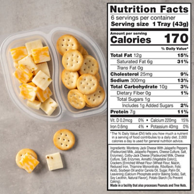 Sargento Balanced Breaks Cheese & Crackers Pepper Jack & Colby-Jack ...