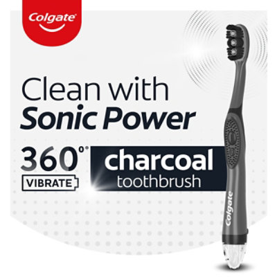 Colgate 360 Charcoal Spin Battery Toothbrush - Each - safeway