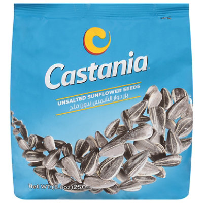 Castania Unsalted Roasted Black Sunflower Seeds - 8.8 Oz - safeway