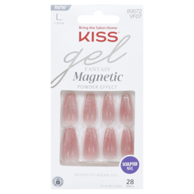 Kiss Press On Gel Fantasy Magnetic West Coast Nails - Each - safeway
