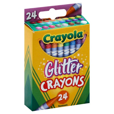 Crayola Glitter Crayons - 24 Count - safeway