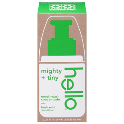 Hello Fresh Mint Mouthwash Concentrate - 3.25 FZ - safeway