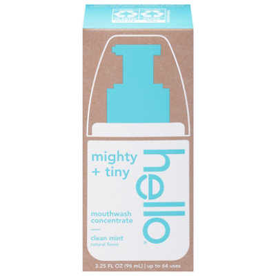Hello Clean Mint Mouthwash Concentrate - 3.25 FZ - safeway