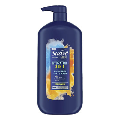 Suave Men 3n1 Hair Body Face Wash - 30 Fl. Oz. - safeway