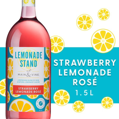 Main & Vine Lemonade Stand Strawberry Lemonade Rose - 1.5 Liter ...