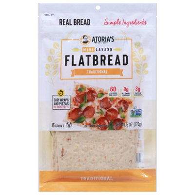 Atorias Mini Traditional Flatbread - 6 Oz - vons