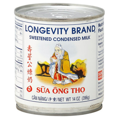 Longevity Sweetened Condensed Milk - 14 Oz - jewelosco