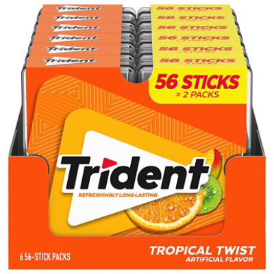 Trident Tropical Bonus Pack - 56 Count - albertsons
